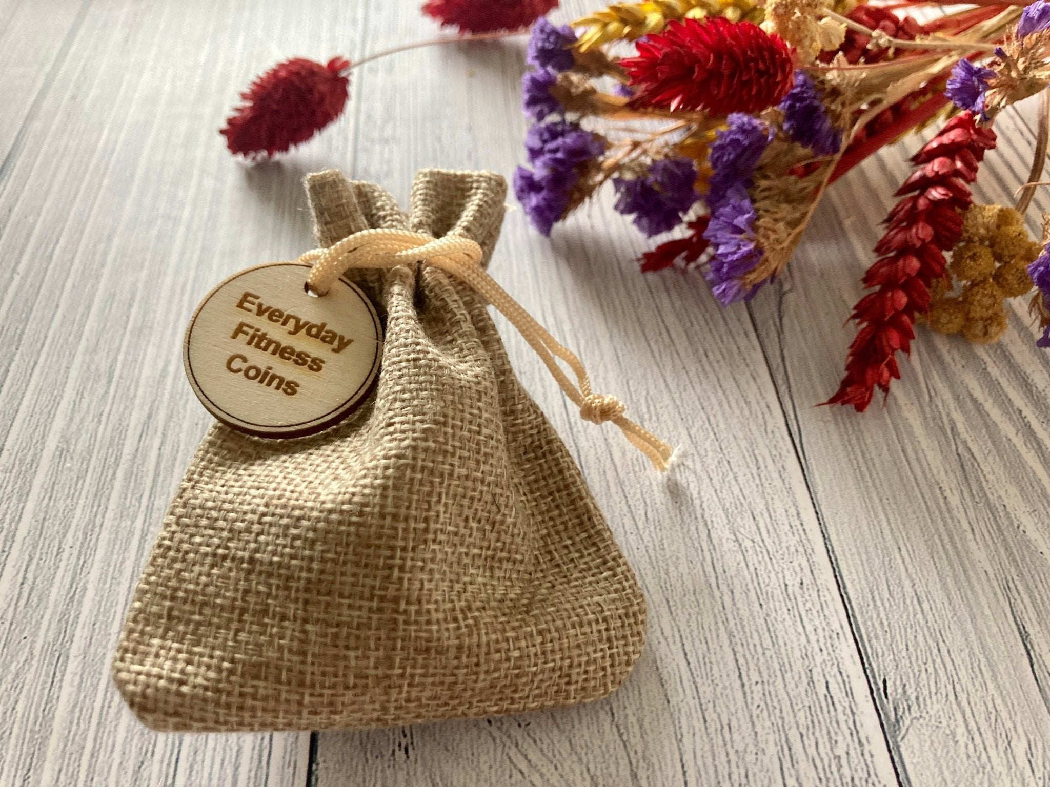 Wooden Fitness Coins - Inspiring Pocket Tokens – CherryGroveCraft