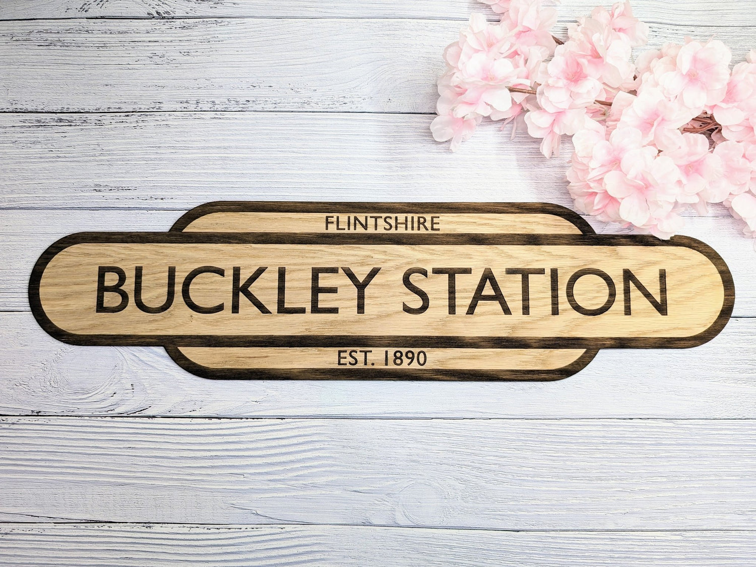 Personalised Railway Station Sign Collection | Cherry Grove Craft ...