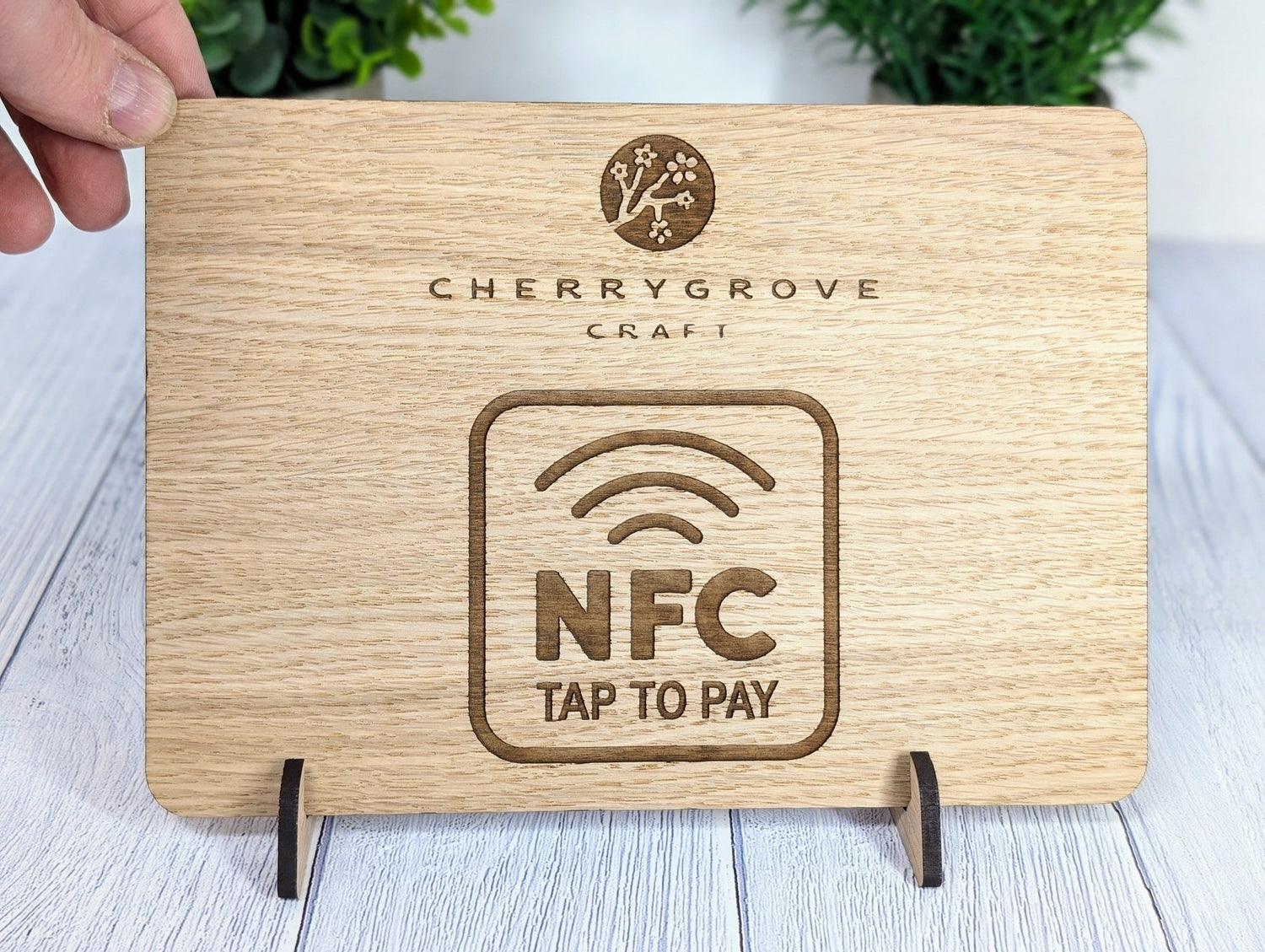 Custom Wooden NFC Signs for Innovative Interaction – CherryGroveCraft