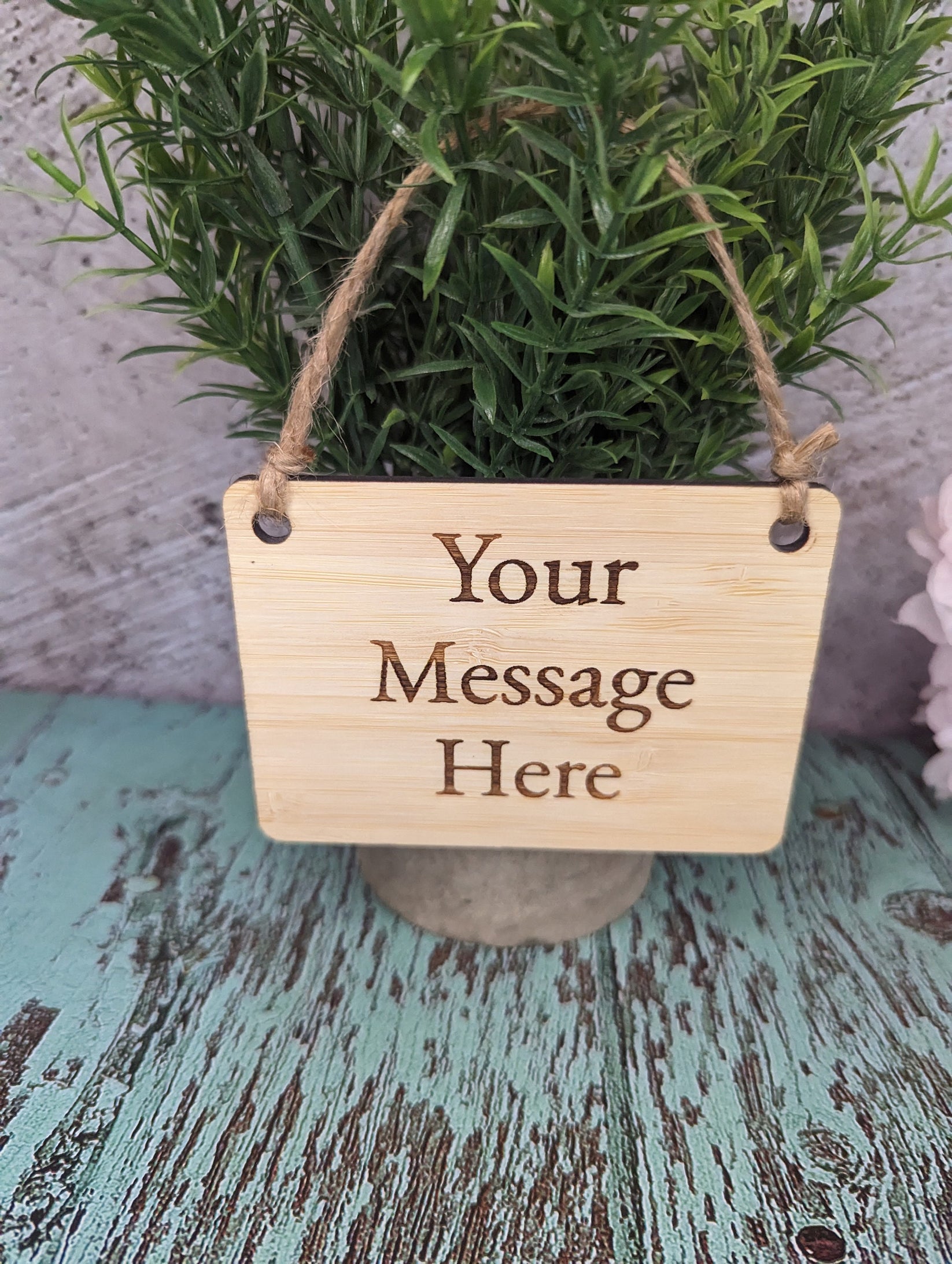 Personalised Bamboo Sign | Bamboo Indoor Signage | Sustainable Outdoor ...