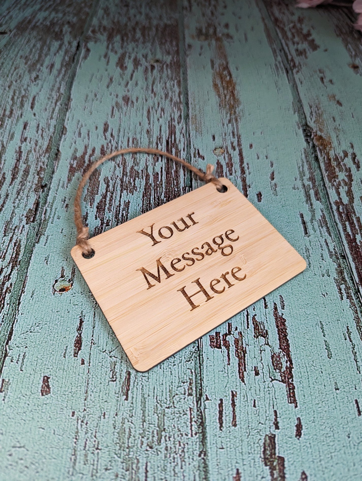 Personalised Bamboo Sign | Bamboo Indoor Signage | Sustainable Outdoor ...