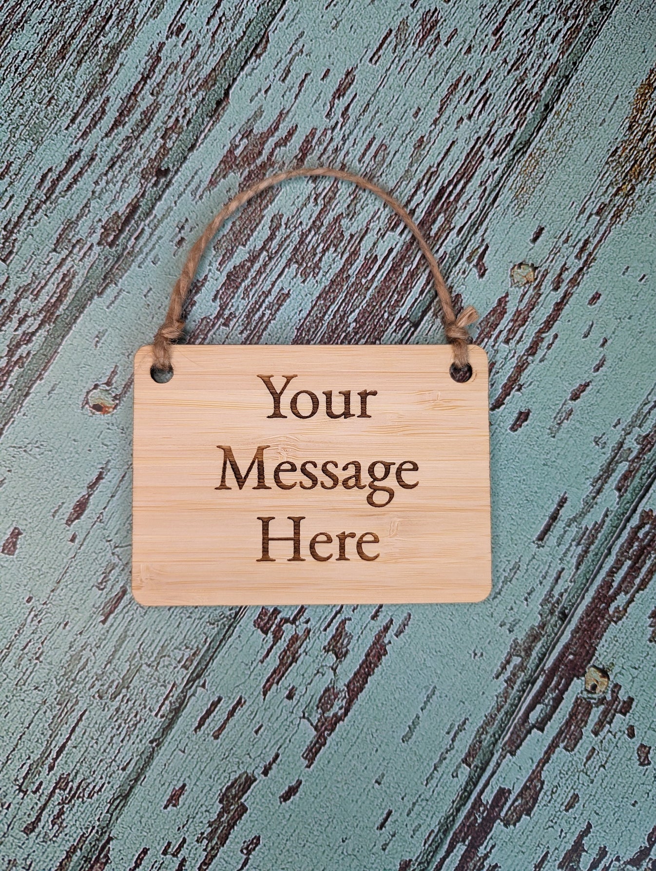 Personalised Bamboo Sign | Bamboo Indoor Signage | Sustainable Outdoor ...