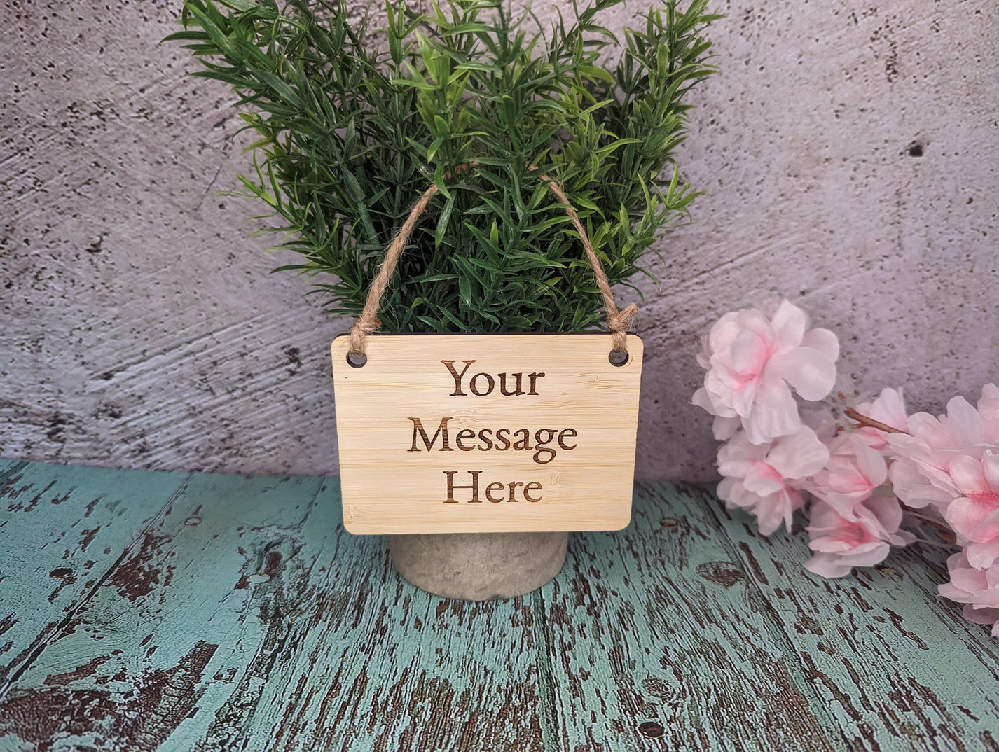 Personalised Bamboo Sign | Bamboo Indoor Signage | Sustainable Outdoor ...