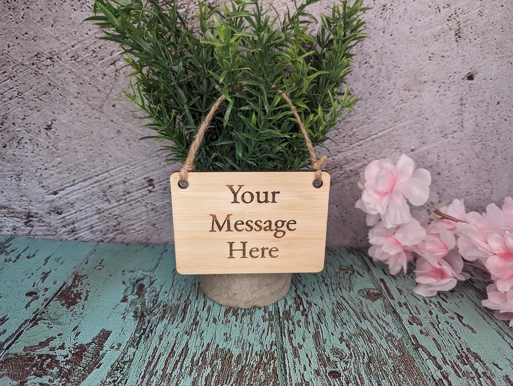 Personalised Bamboo Sign | Bamboo Indoor Signage | Sustainable Outdoor ...