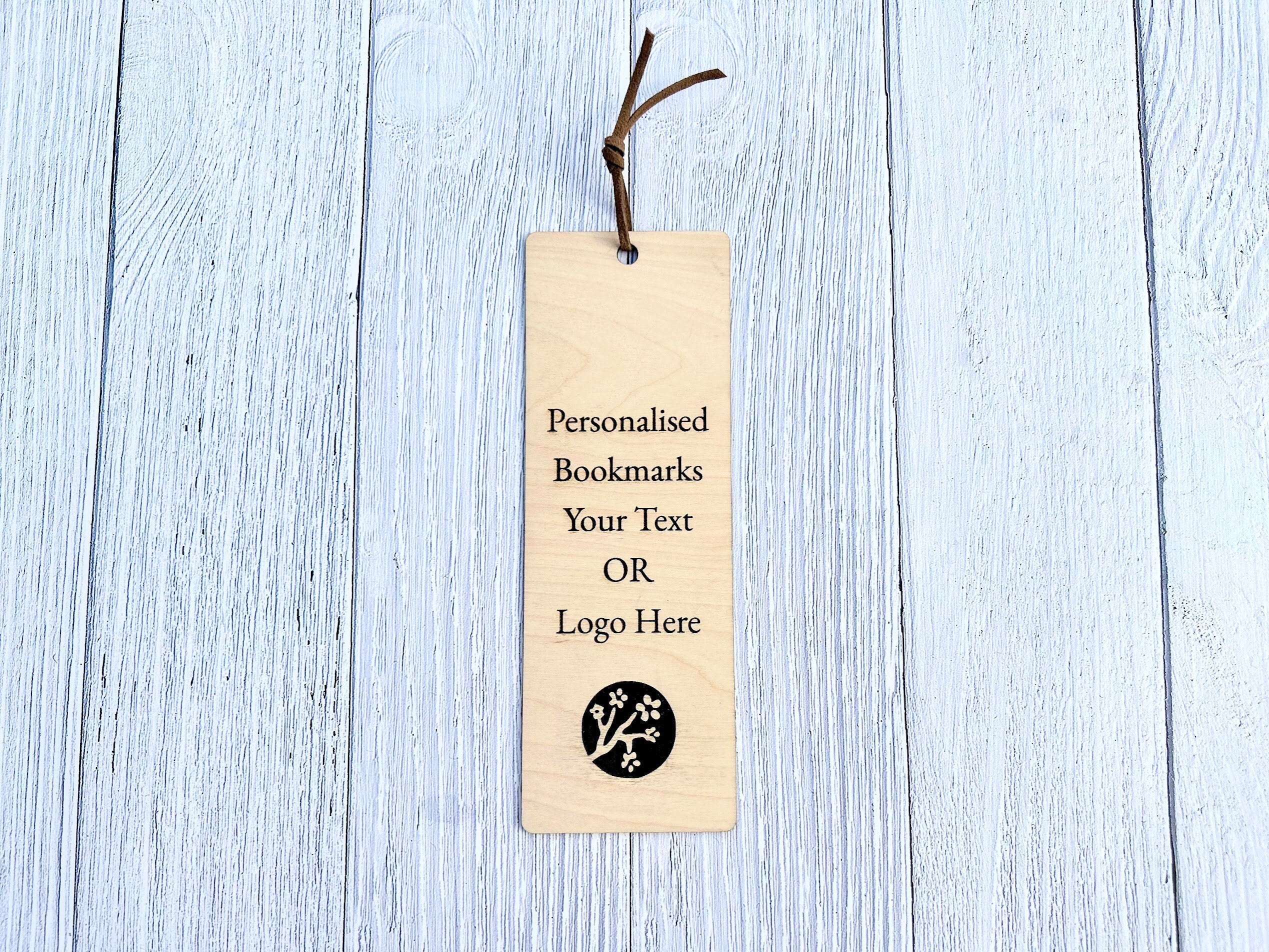 Personalised Engraved Wooden Book Mark | Logo Engraved Bookmark ...