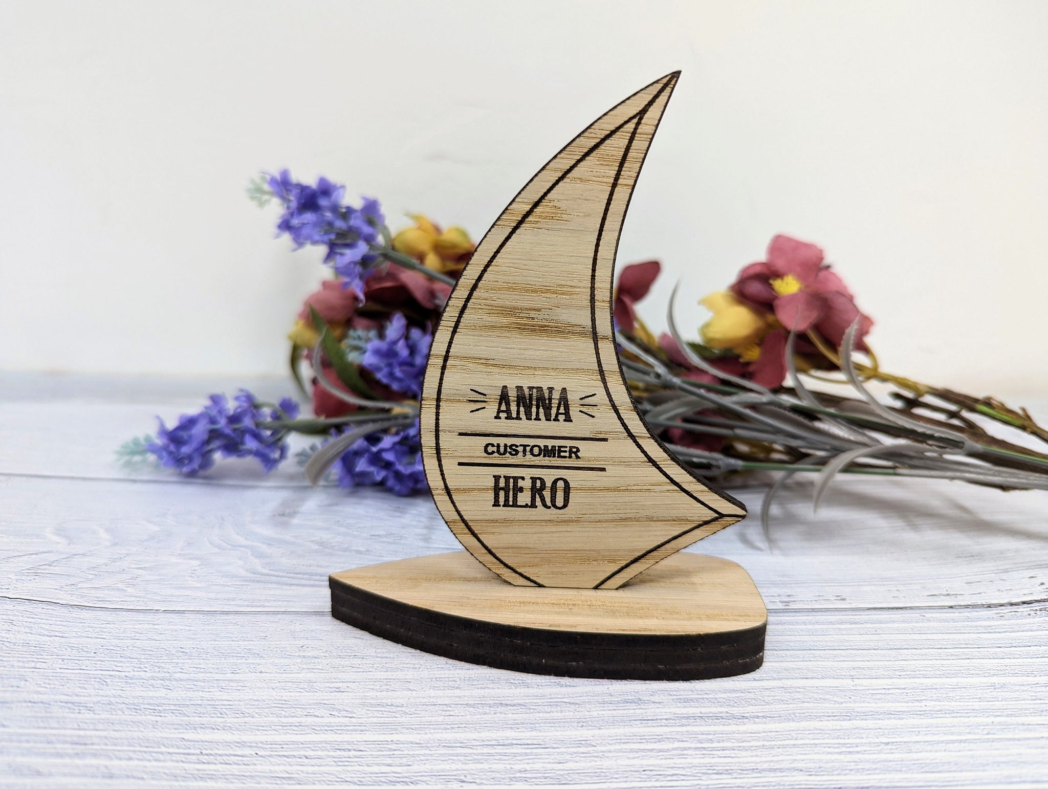 Personalised Employee Recognition Hero Trophy - Customise Your Hero ...