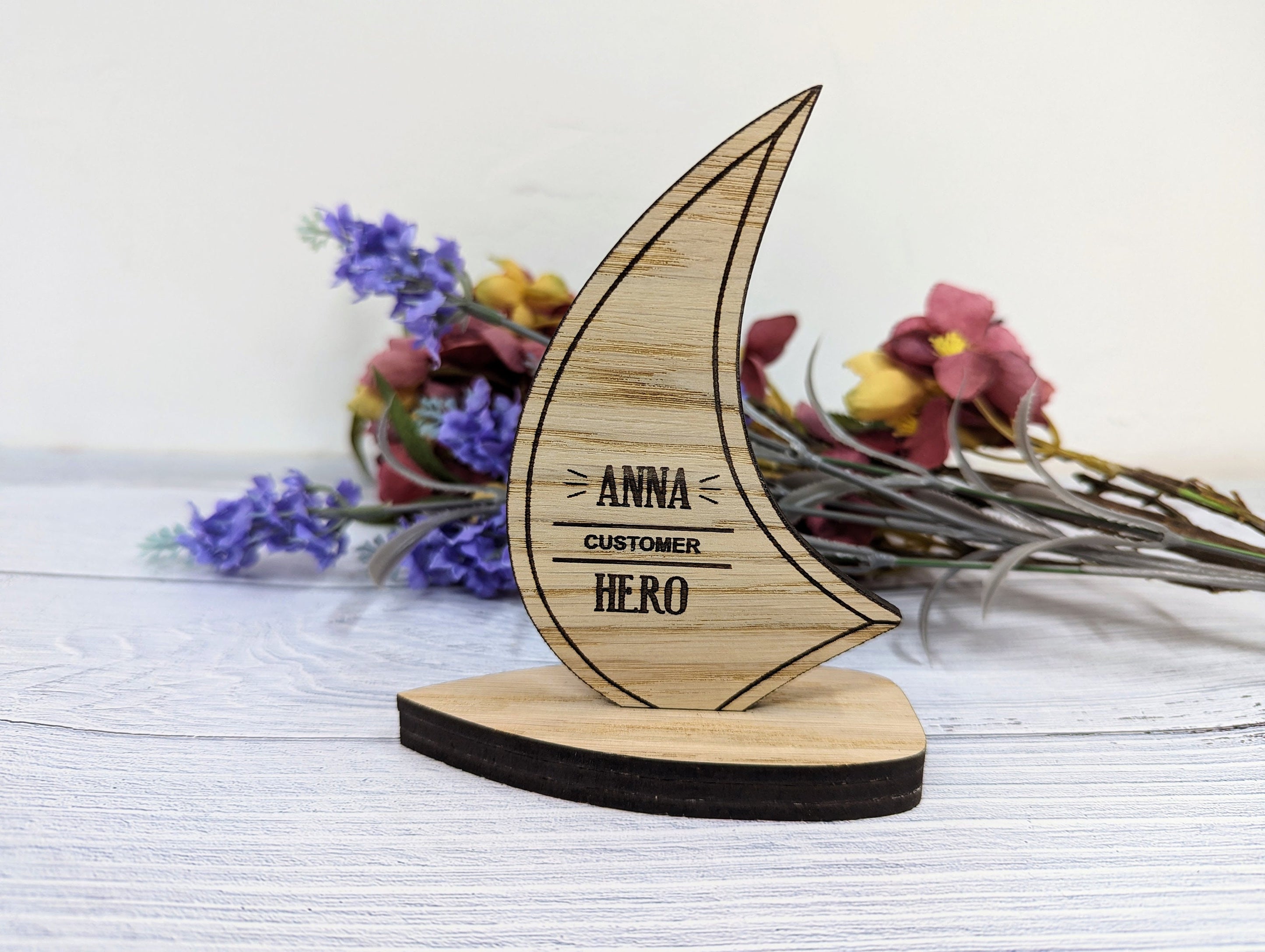 Personalised Employee Recognition Hero Trophy - Customise Your Hero ...