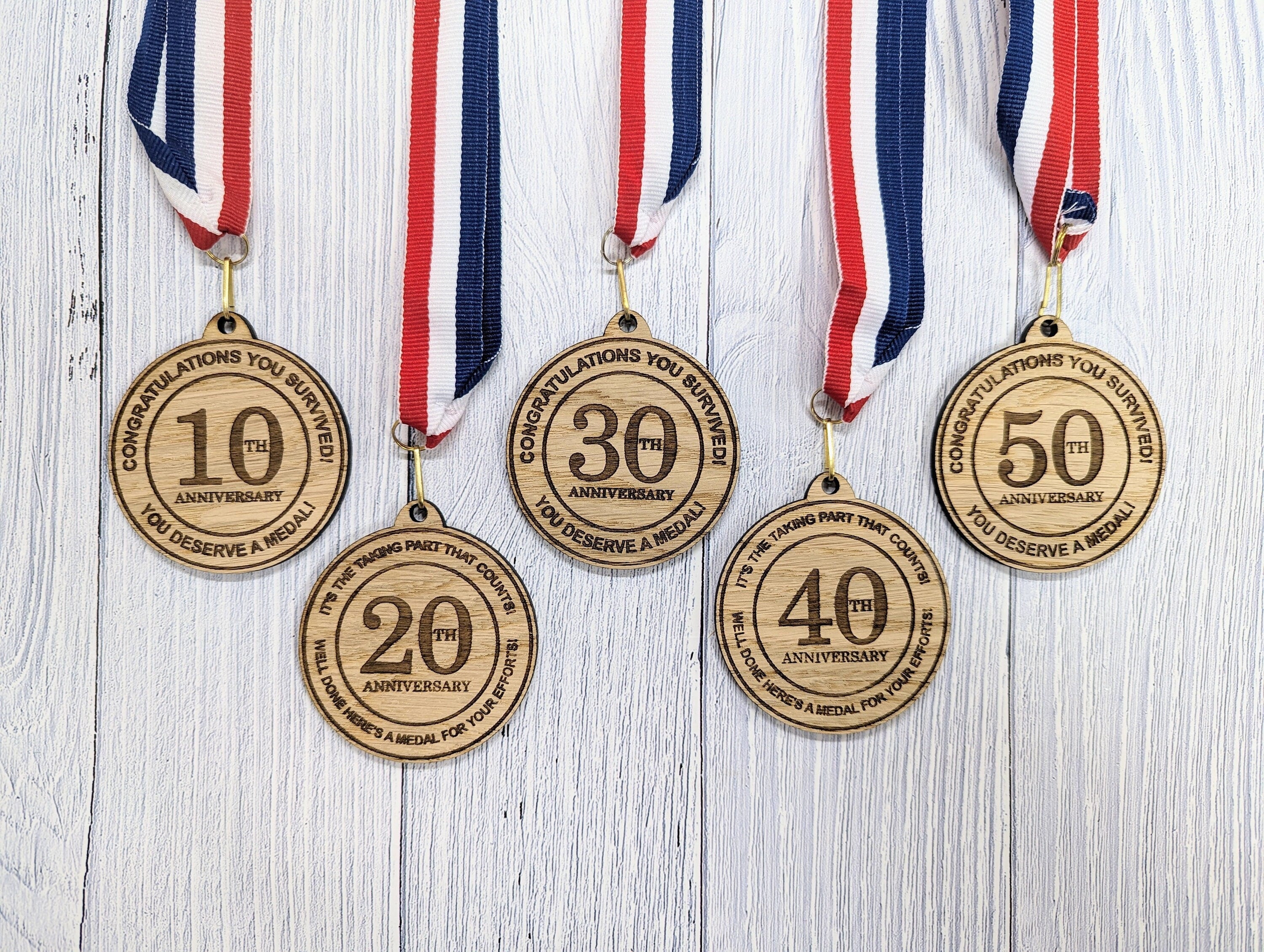 Eco-Friendly Anniversary Survival Medals - Celebrating Years Together ...