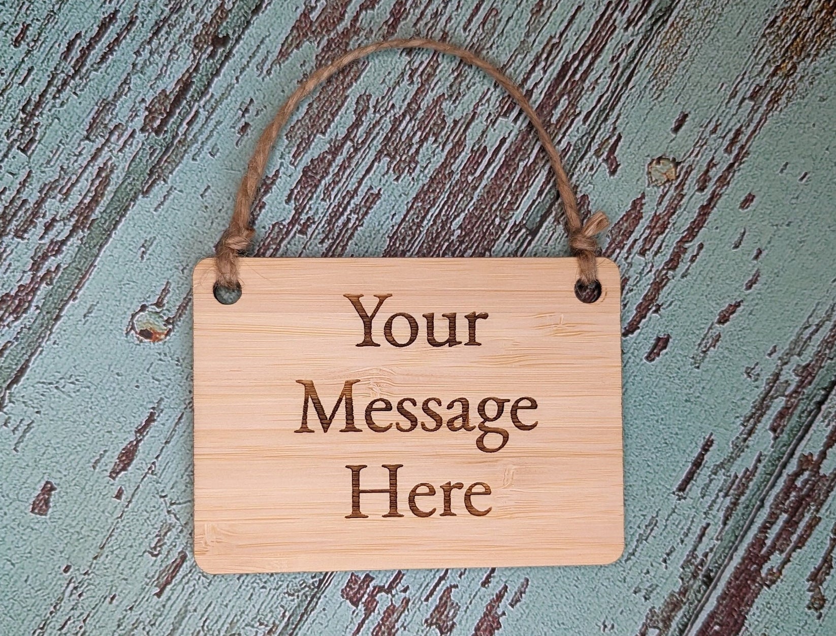 Personalised Bamboo Sign | Bamboo Indoor Signage | Sustainable Outdoor ...