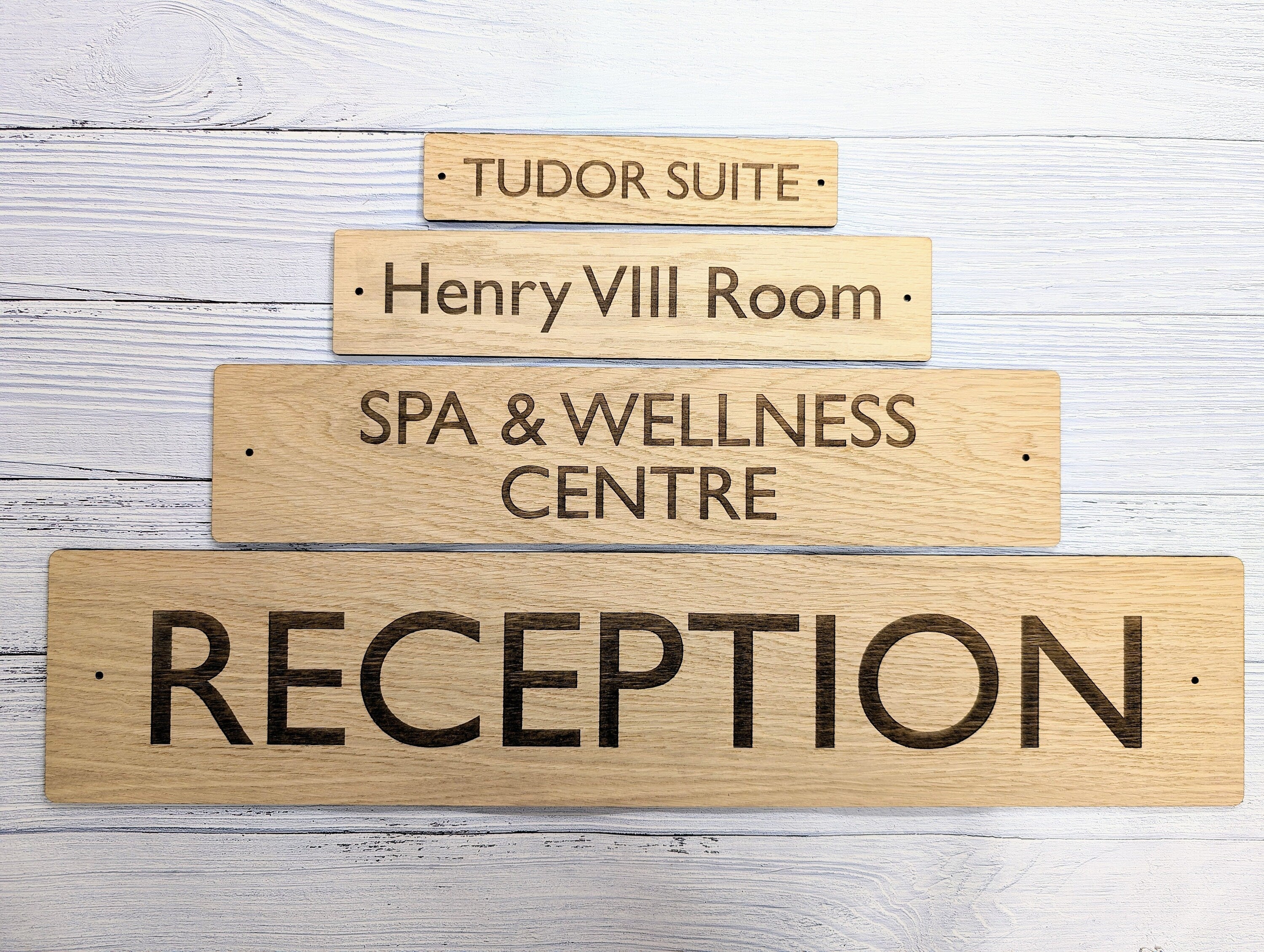 Custom Wooden Signs for Hotels & Spas - Personalised Room and Facility ...