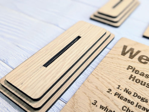 Personalised House Rules Wooden Sign - Ideal for Home and Holiday ...