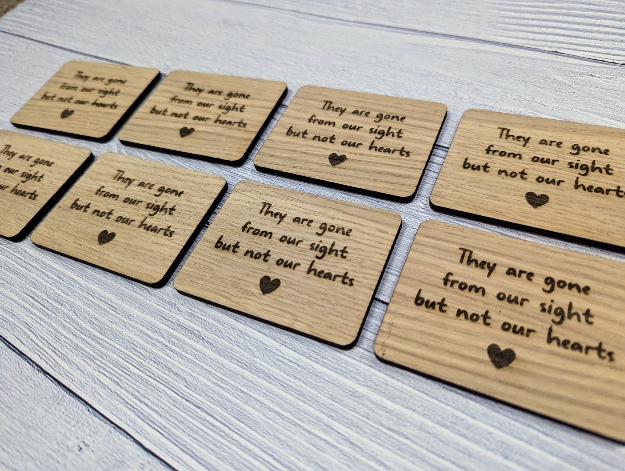 Custom Wooden Memory Magnets: In Loving Memory - Sustainable Birch ...