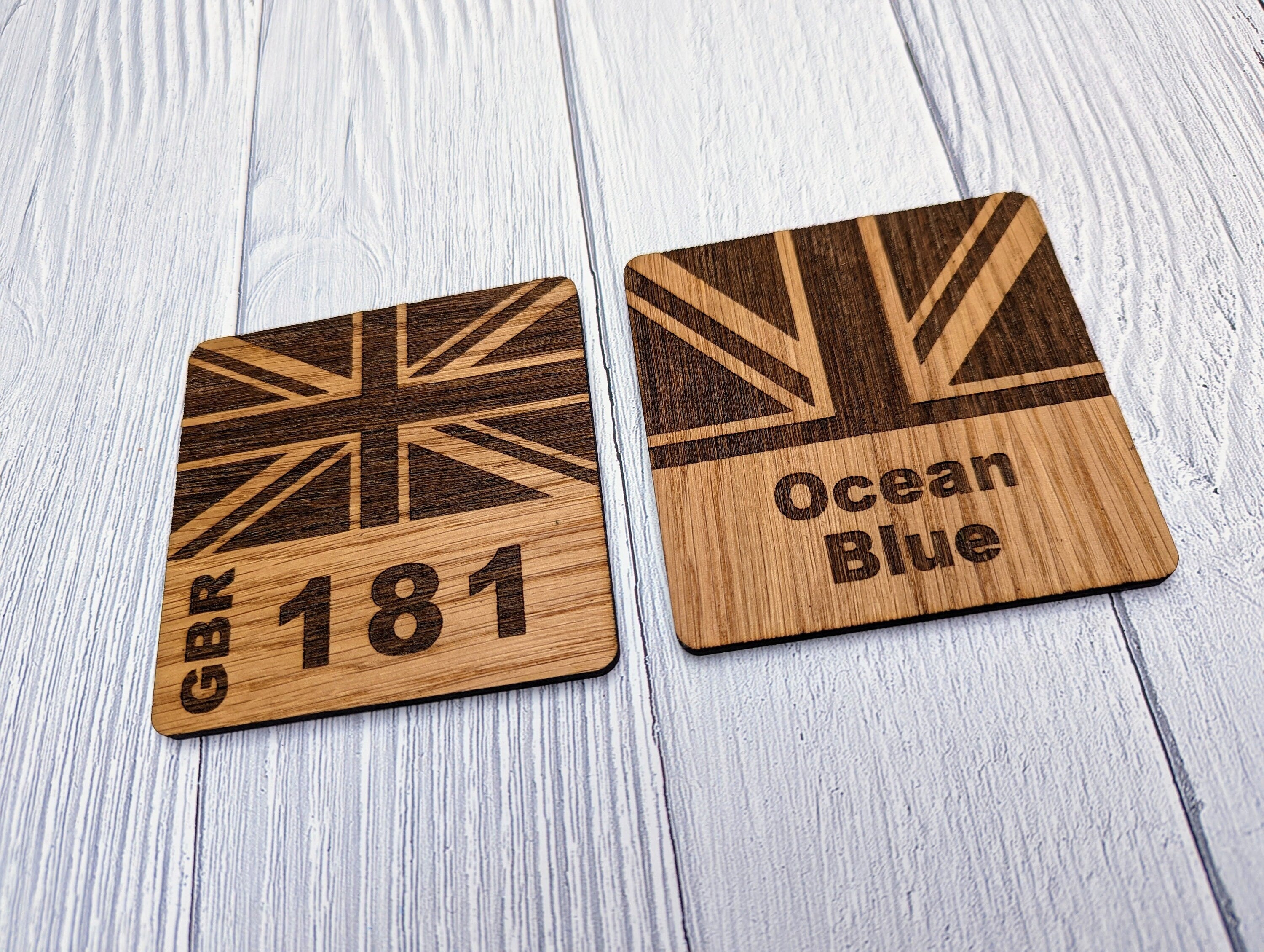 Personalised Sailing Coasters, Your Boat Name OR Sail Number & Union ...