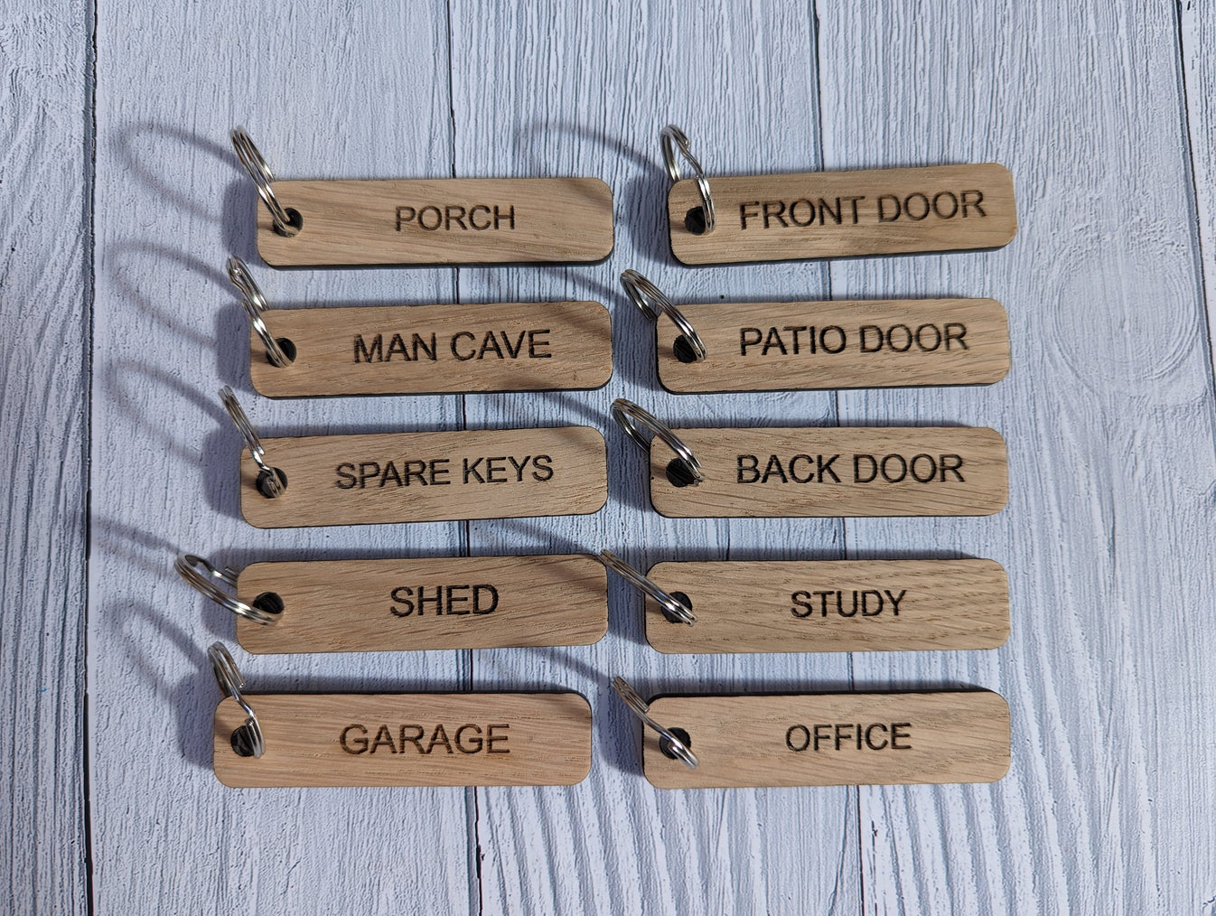 Wooden House Key Tags - Eco-Friendly, Labelled – CherryGroveCraft