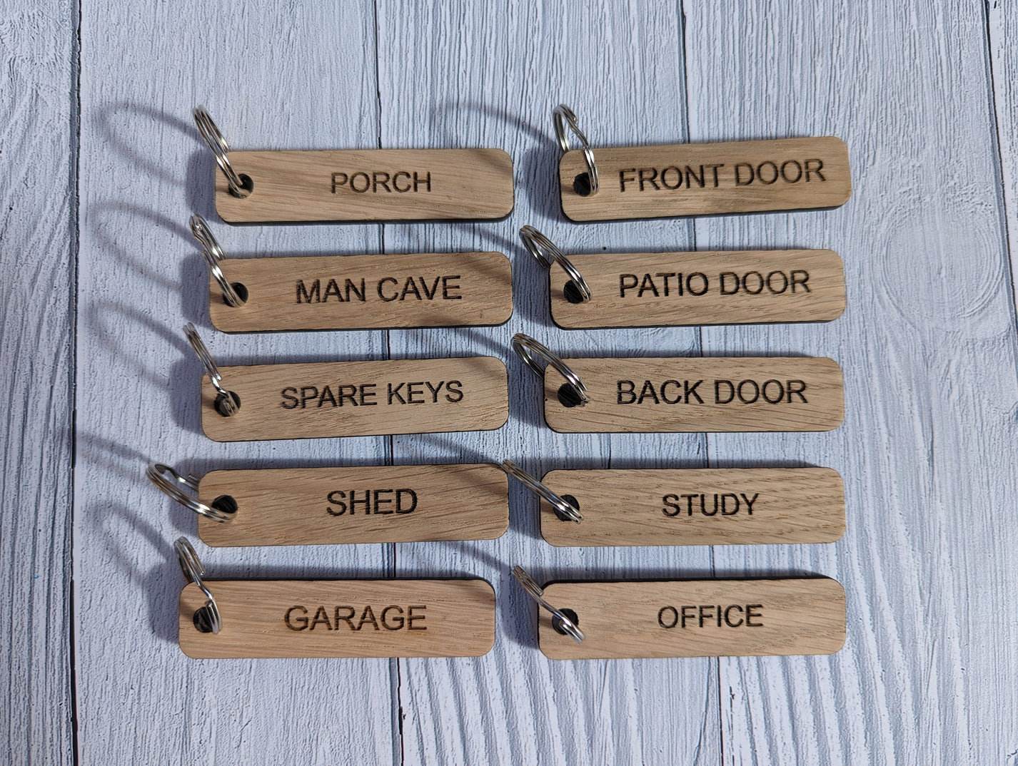 Wooden House Key Tags - Eco-Friendly, Labelled – CherryGroveCraft