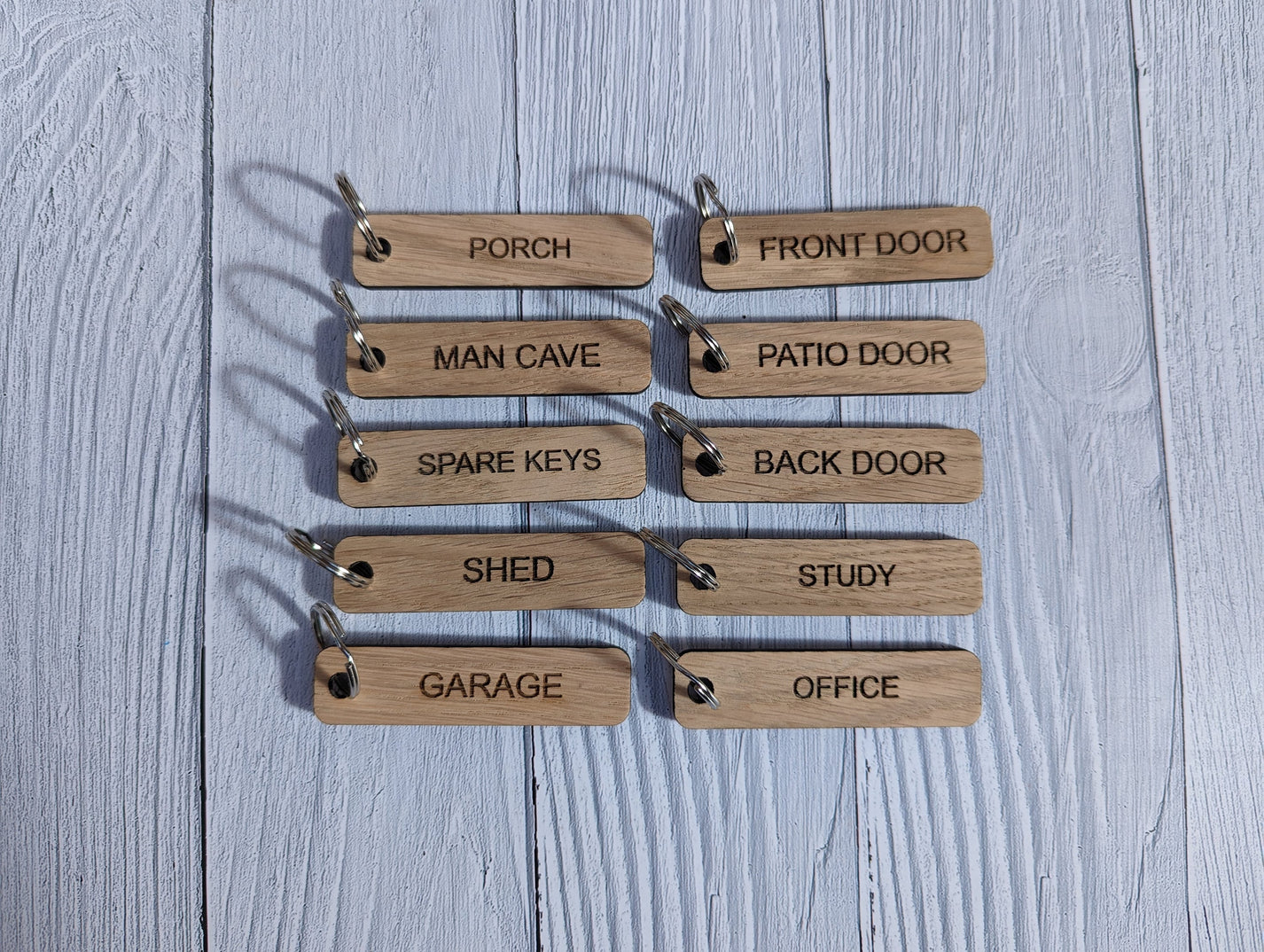 Wooden House Key Tags - Eco-Friendly, Labelled – CherryGroveCraft