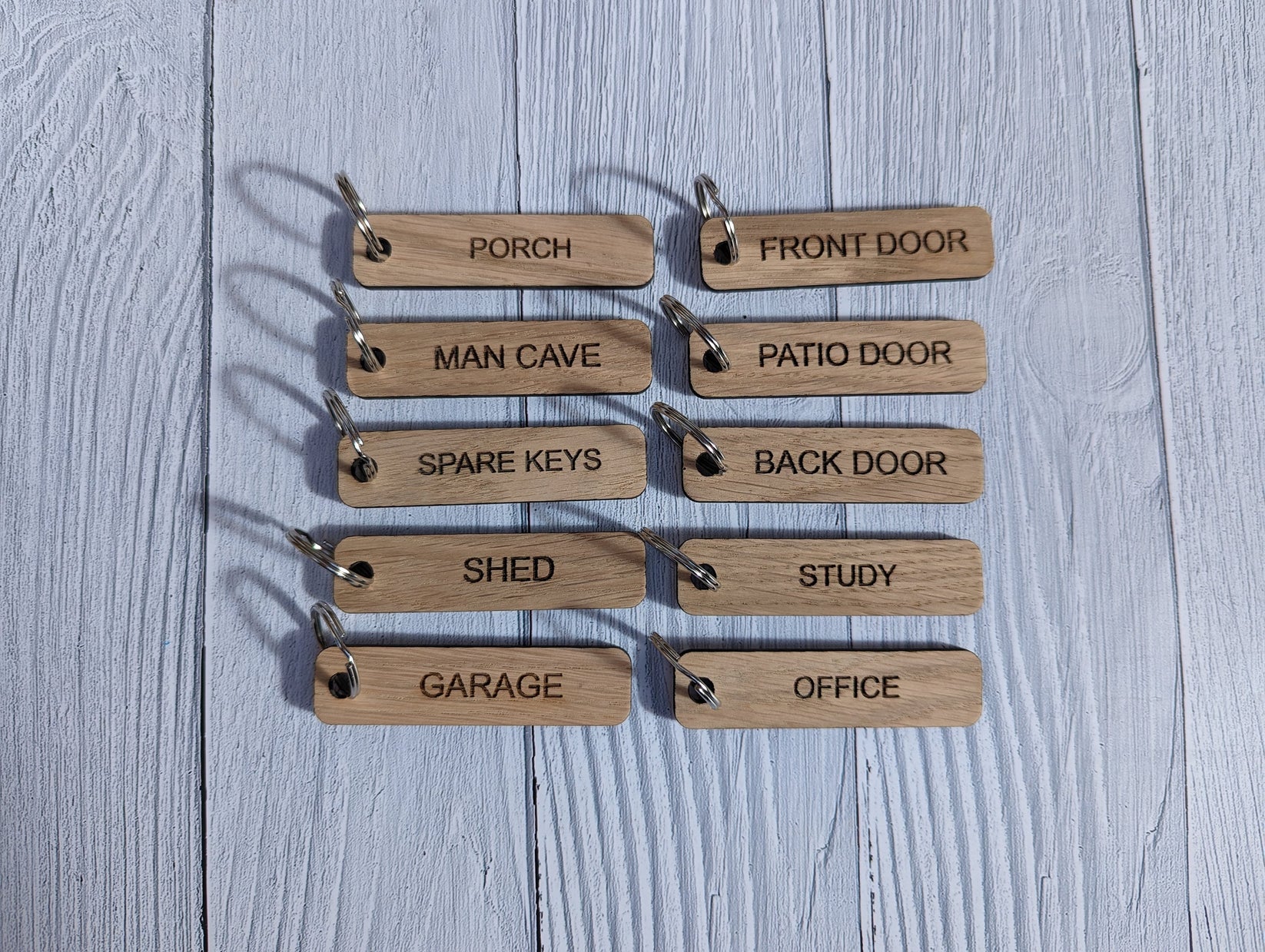 Wooden House Key Tags - Eco-Friendly, Labelled – CherryGroveCraft
