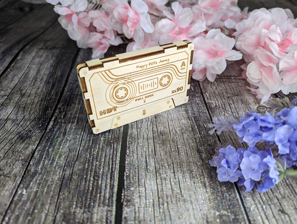 Personalised Wooden Mixtape | QR Code Playlist Gift | Birch ...