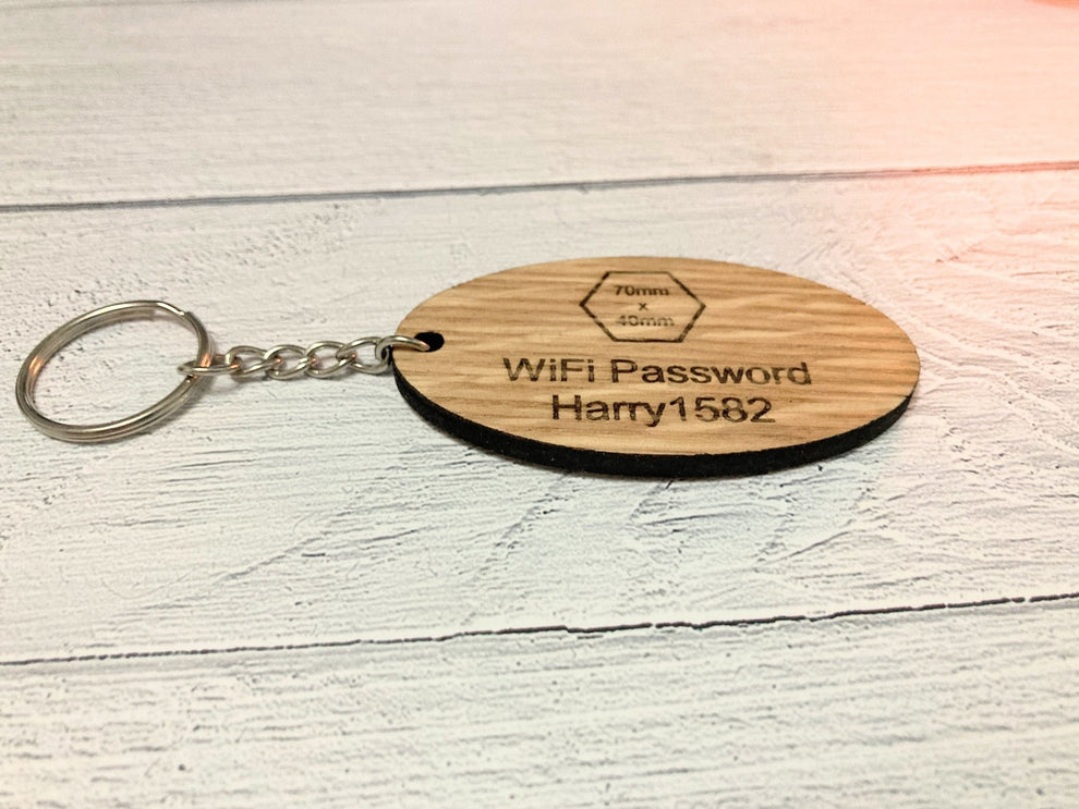 Premium Personalised Logo Keyrings - Crafted from Oak Wood | Various ...