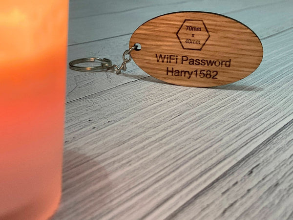 Premium Personalised Logo Keyrings - Crafted from Oak Wood | Various ...
