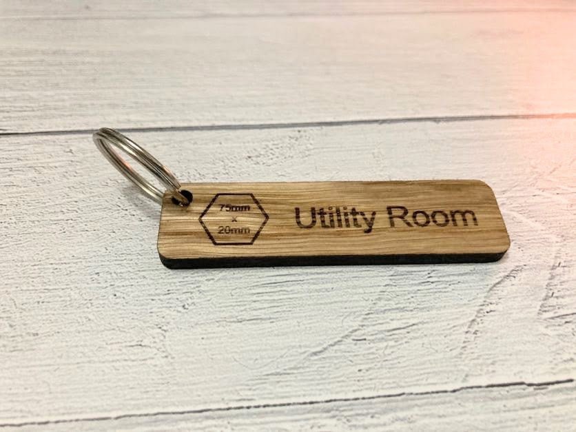 Premium Personalised Logo Keyrings - Crafted from Oak Wood | Various ...