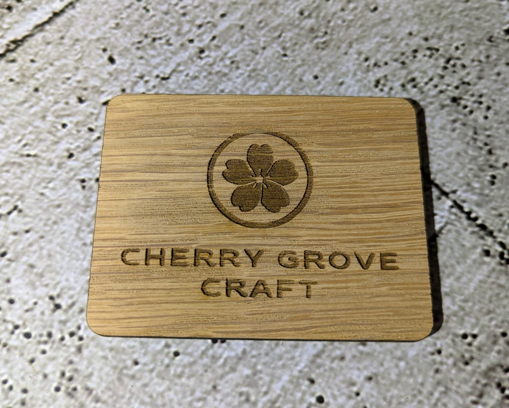 Custom Wooden Fridge Magnets - Engraved Oak Veneer Designs ...