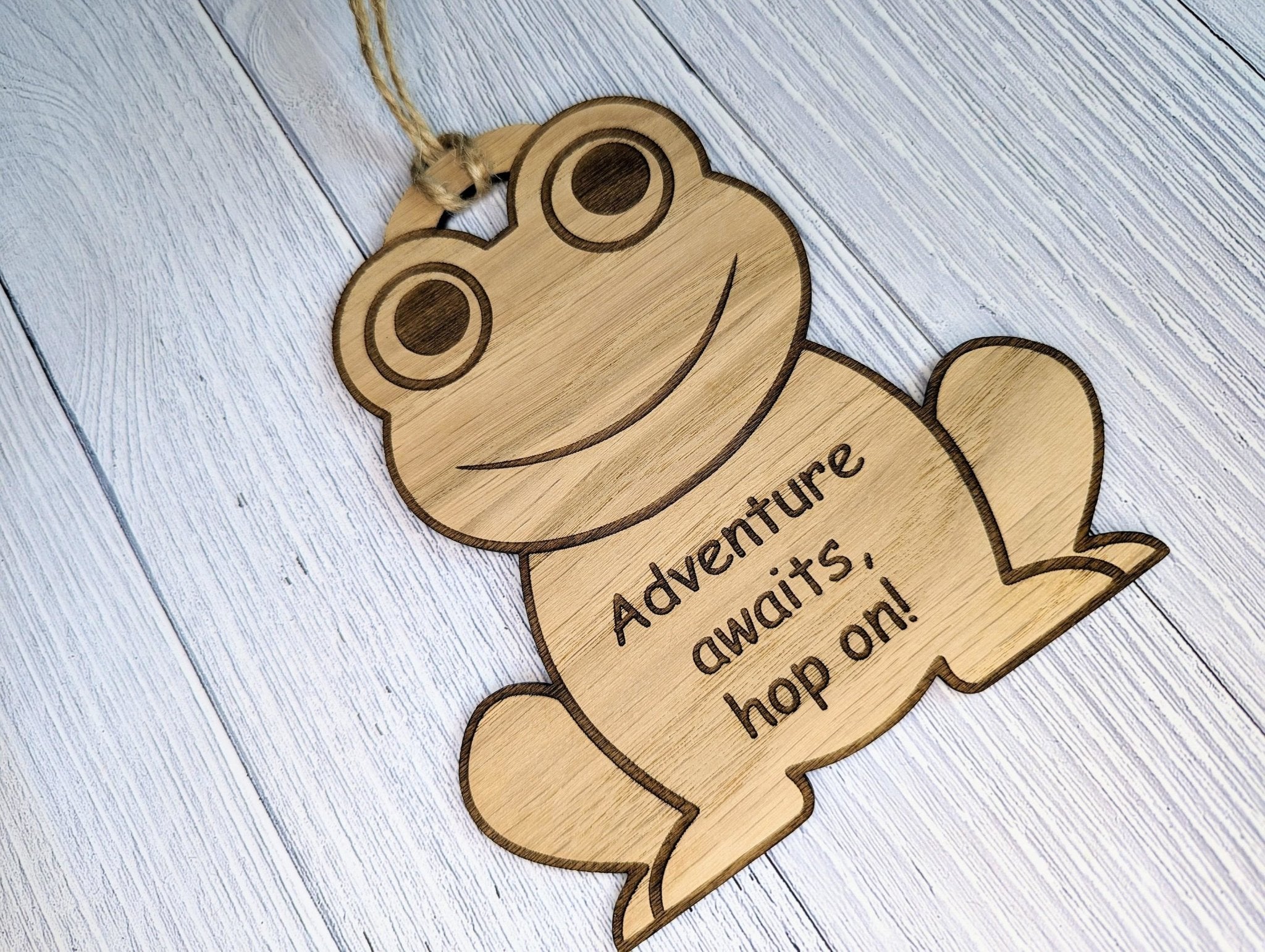 Whimsical Wooden Frog Bauble - Personalised Gift Idea – CherryGroveCraft