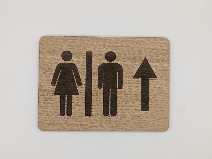 Rustic Wooden Toilet Signs for Hotels & Restaurants – CherryGroveCraft